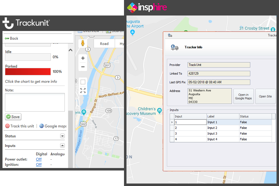Trackunit Integration | InspHire